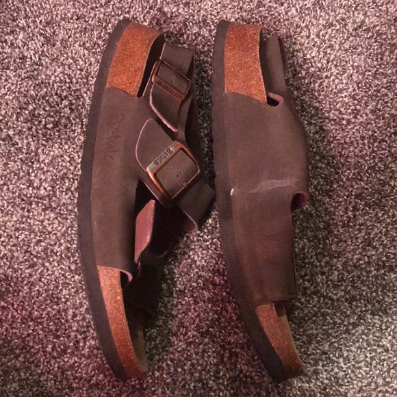 Birkenstock | Shoes | Birkenstock Betula Backstrap Leather Sandals ...